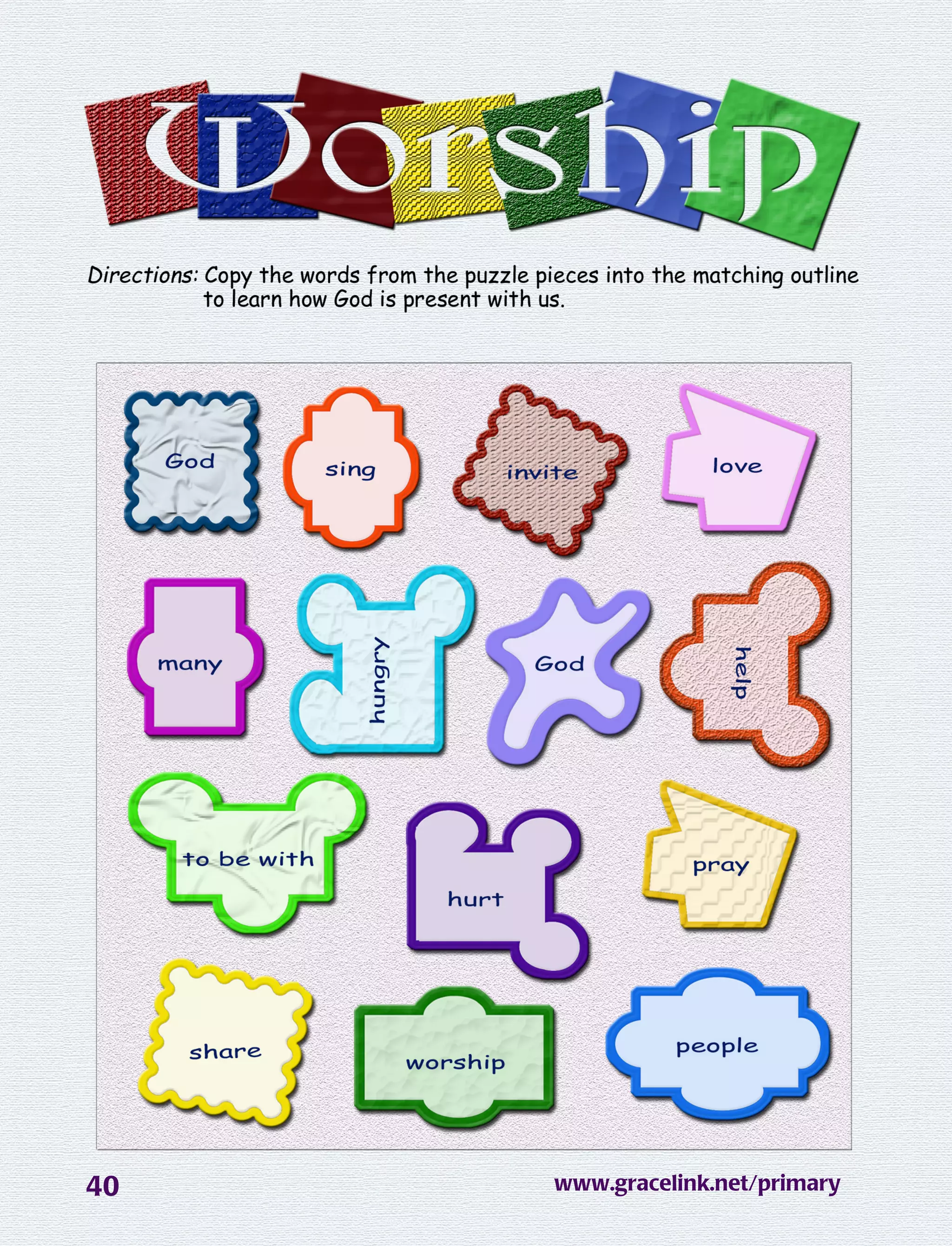 Lesson 8 | Primary | Sabbath School | Second Quarter 2015 | PDF