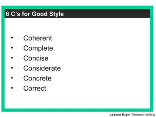 Lesson 8 - Research Writing 2 | PPT | Advertising Industry | Industries