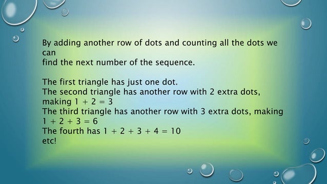 Lesson 8 triangular numbers | PPTX | Homework and Study | Education