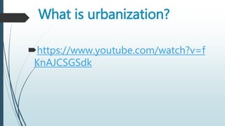 Lesson 8 Urbanization* | PPTX