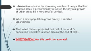 Lesson 8 Urbanization* | PPTX