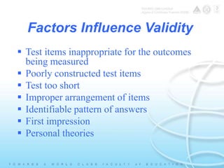 Week 8 & 9 - Validity and Reliability | PPTX