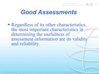 Week 8 & 9 - Validity and Reliability | PPTX