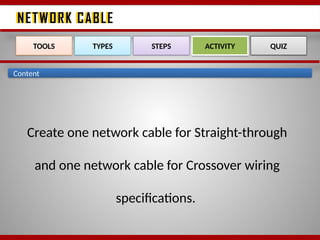 LESSON_8_1_NETWORK_CABLE.p for css lesson grade 8ptx | PPT