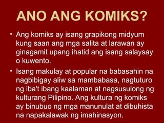 lesson 8 & 9 - tesktong biswal, bahagi ng komiks.ppt