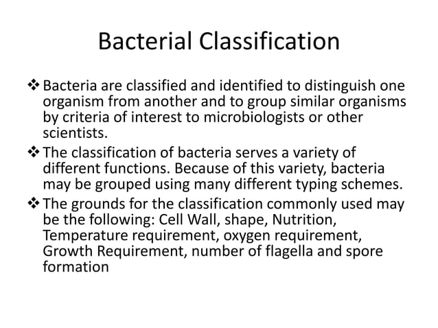 LESSON 8A - Basic Classification of Bacteria.pptx | Infectious Diseases ...