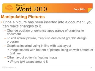 Word Lesson 8A Pictures | PPT