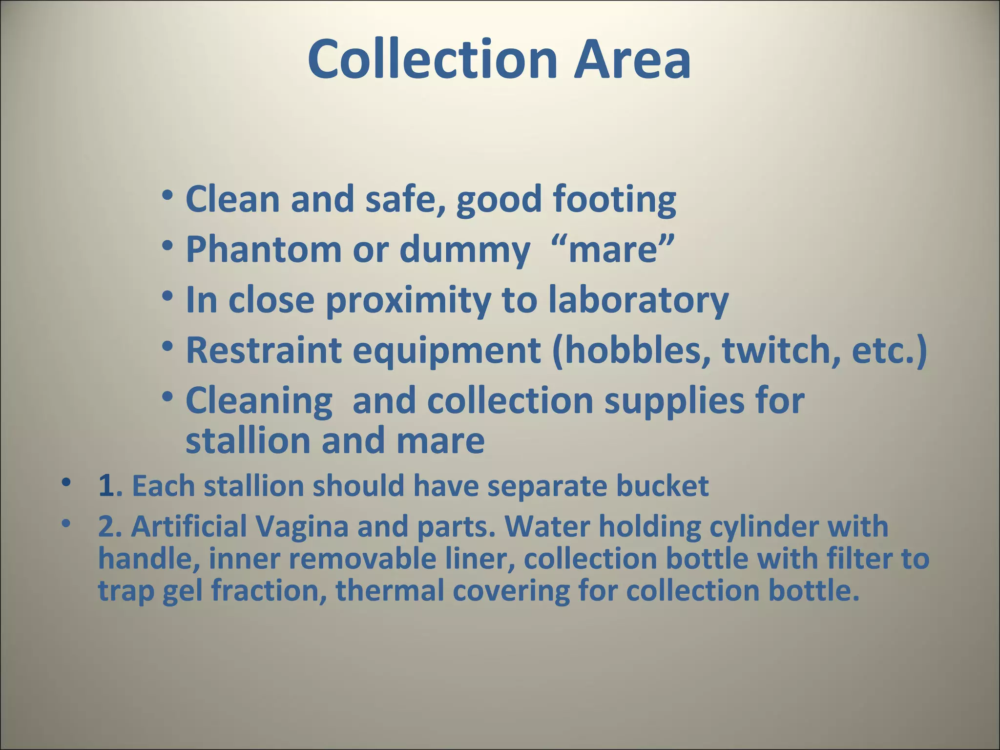 Lesson 8 artificial insemination in the equine | PPT | Reproductive ...