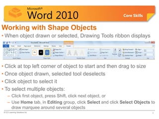 Word Lesson 8B Shapes | PPT
