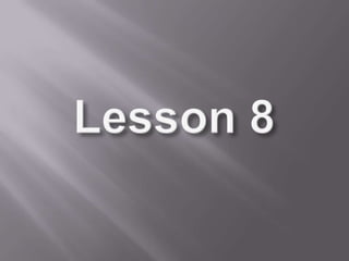 Lesson 8 charts presentation | PPT