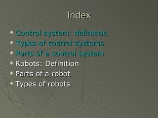 Lesson 8 control and robotics | PPT