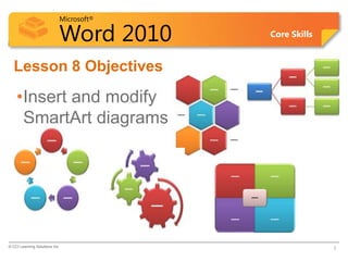 Word Lesson 8C Smartart & Screenshots | PPT