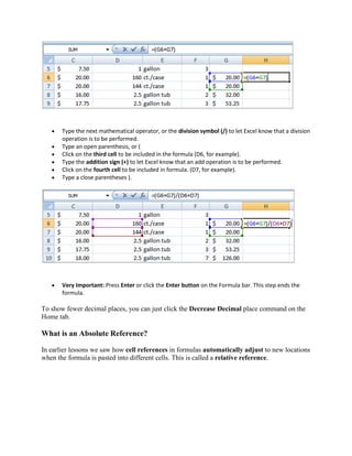 Lesson8 creating complex formulas | DOCX