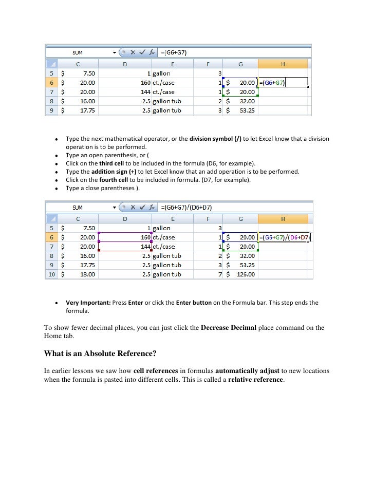 Lesson8 creating complex formulas