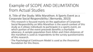 Lesson 8 indicating the scope and delimitation | PPTX
