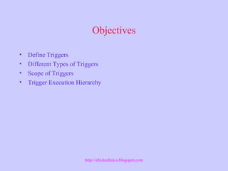 Oracle Forms Triggers | PPT