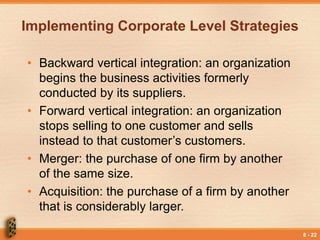 Lesson 8 Managing Strategy and Strategic Planning | PPT