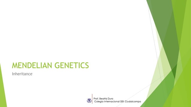 Lesson 8 Mendelian inheritance | PDF | Genetics | Science