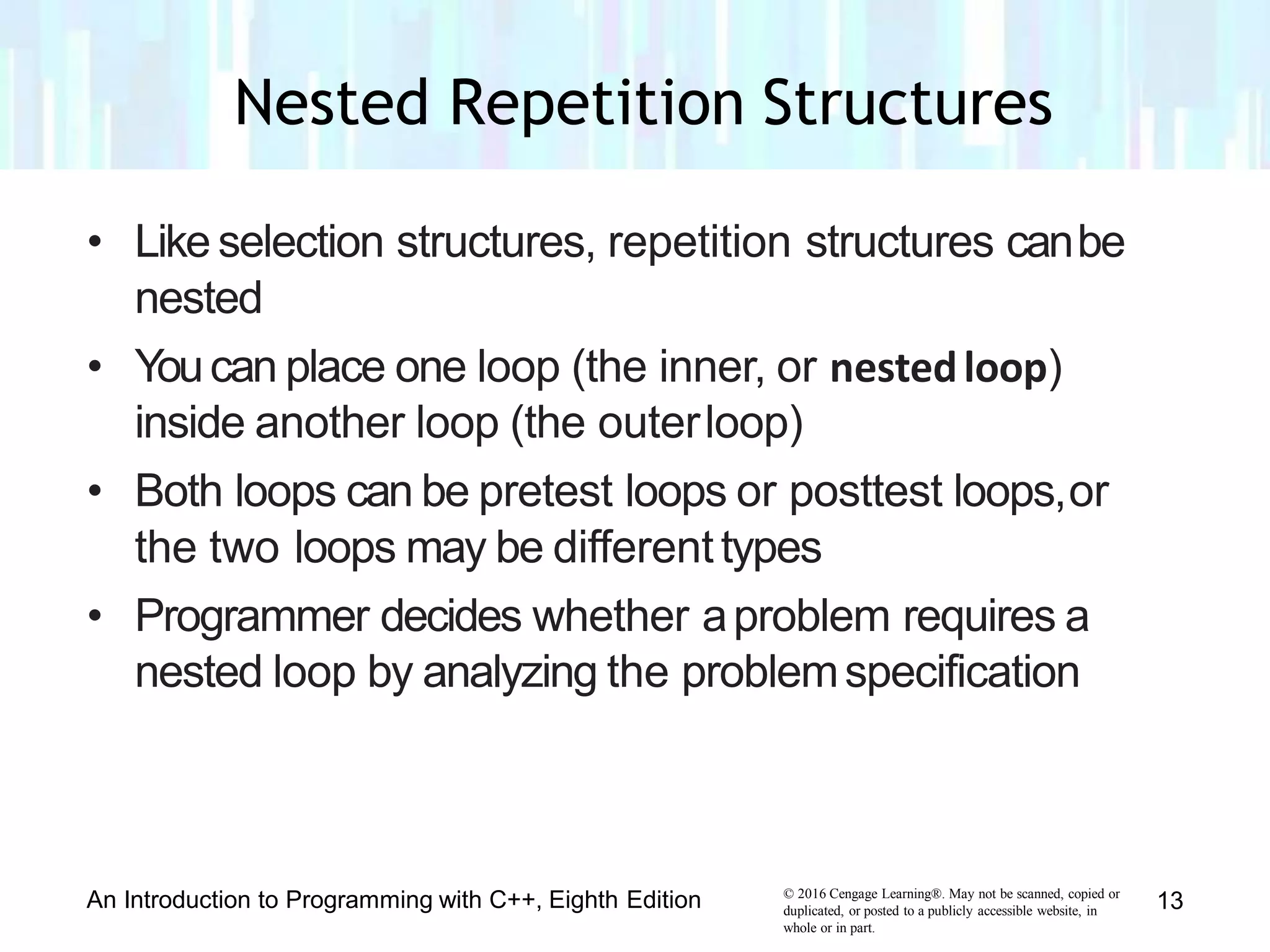 Lesson 8 more on repitition structure | PPT