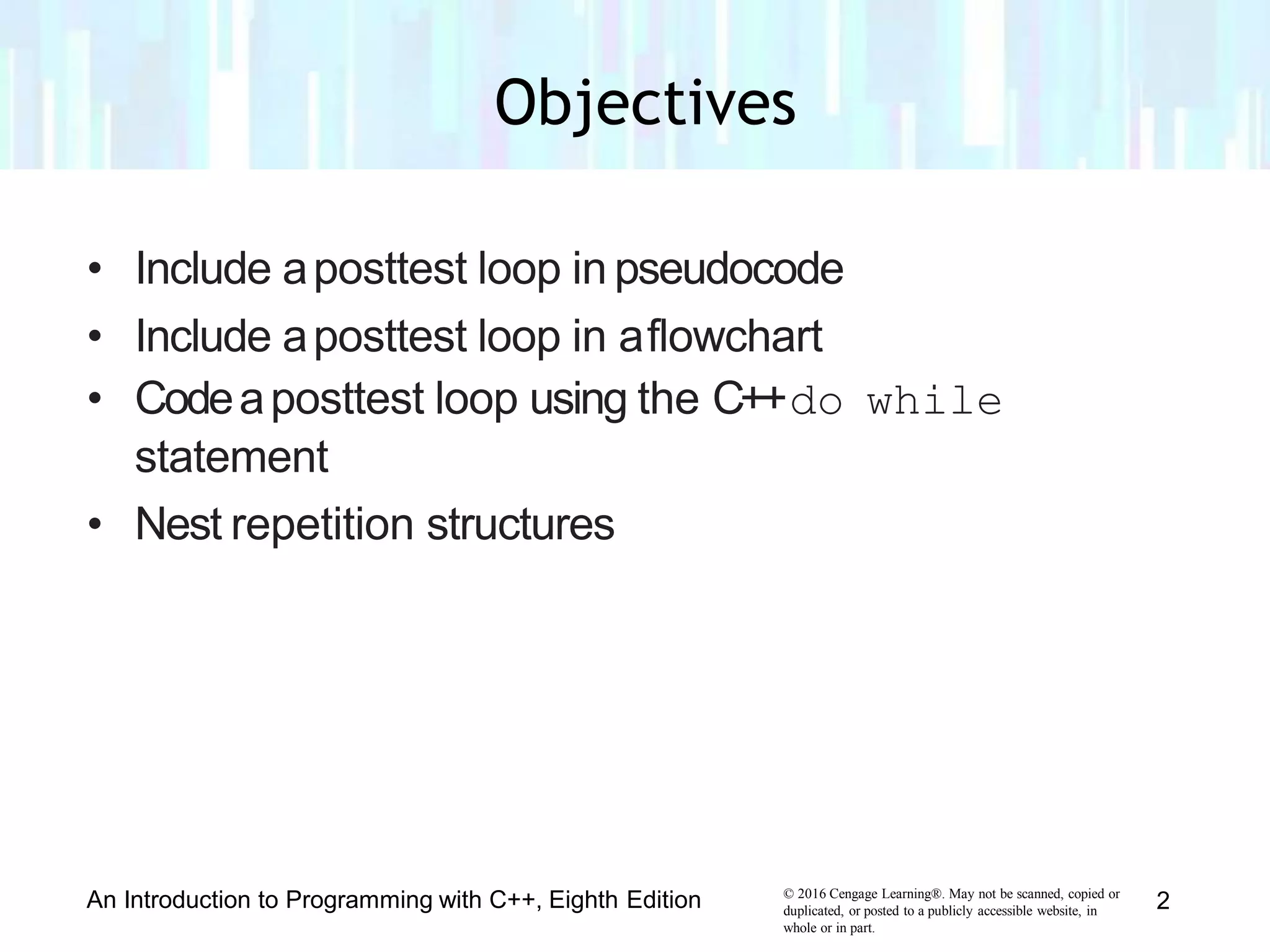 Lesson 8 more on repitition structure | PPT