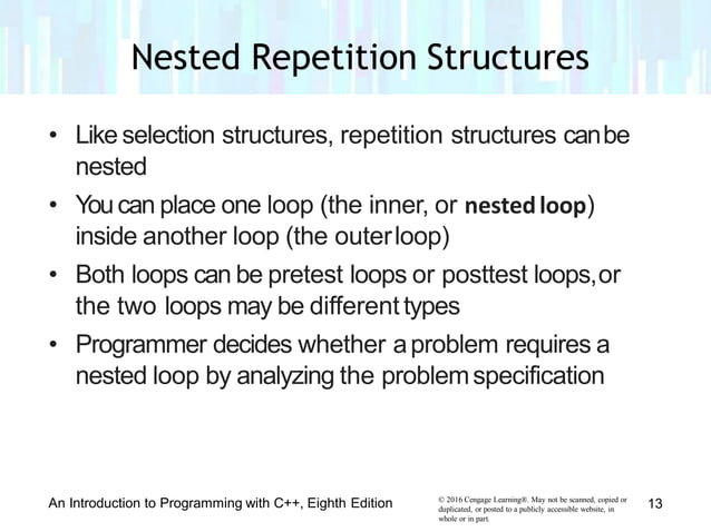 Lesson 8 more on repitition structure | PPT