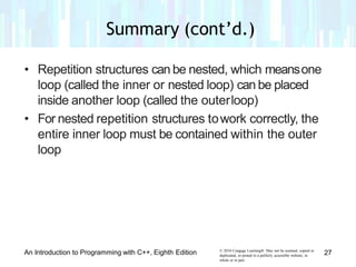Lesson 8 more on repitition structure | PPT