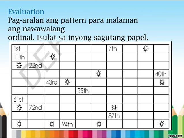 Lesson 8 Ordinal Numbers from 1st to 100th.pptx