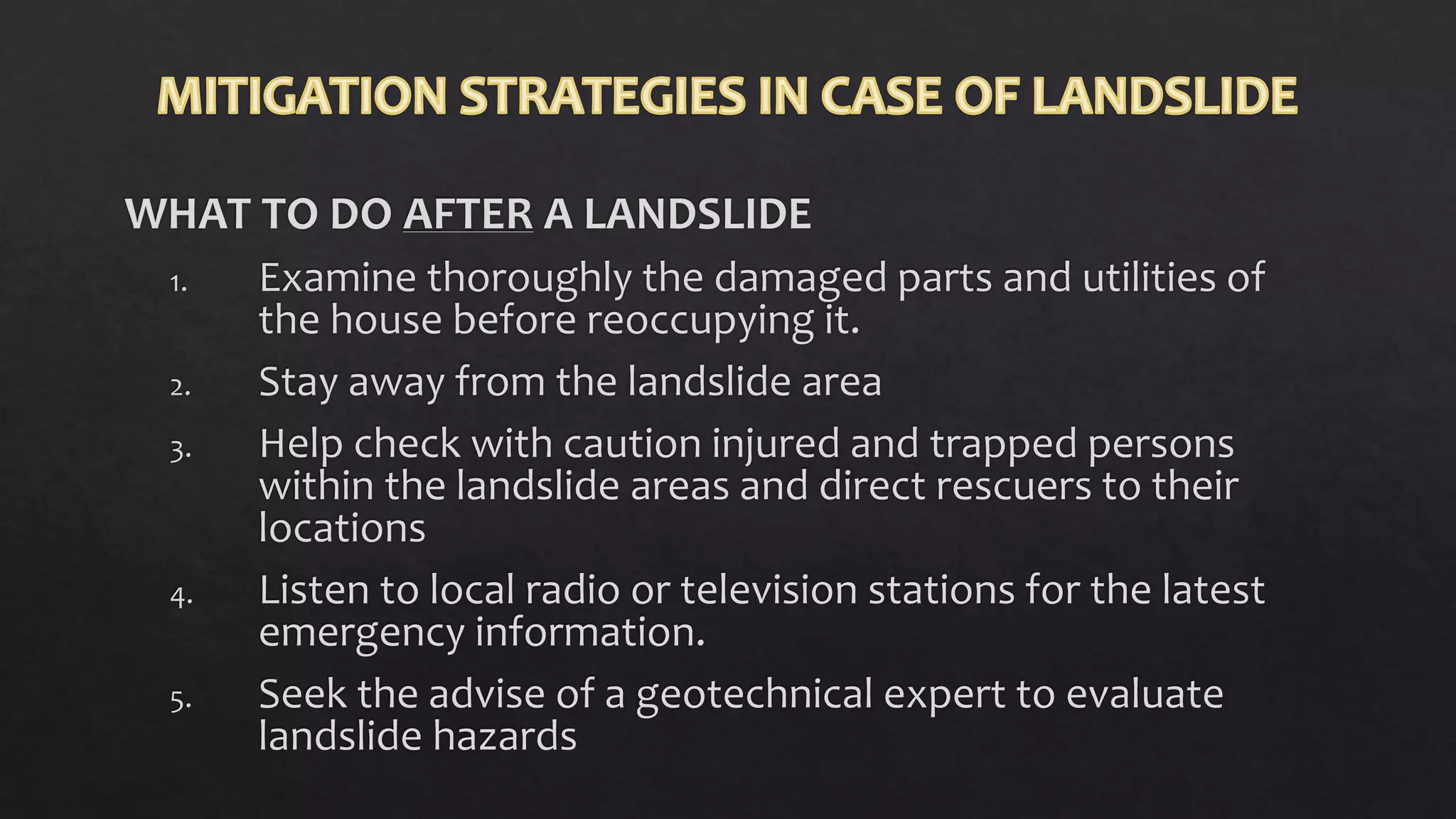 Other Geological Hazards | PPTX | Geology | Science