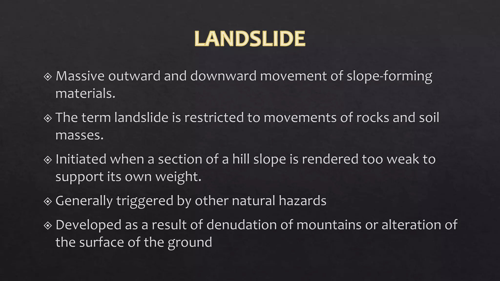 Other Geological Hazards | PPTX