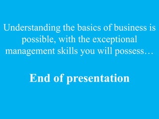 Financial Management Training Course - Lesson 8 - Business Basics Part ...