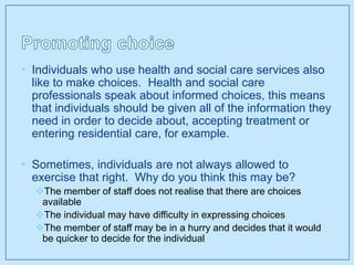 Lesson 8 promoting choice | PPTX