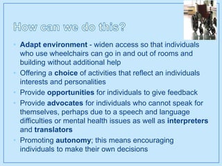 Lesson 8 promoting choice | PPT