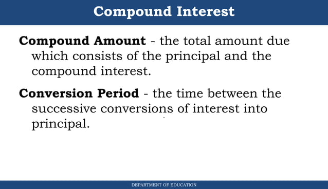 LESSON 8 SIMPLE AND COMPOUND INTEREST.pptx | Stocks and Bonds | Personal Investing