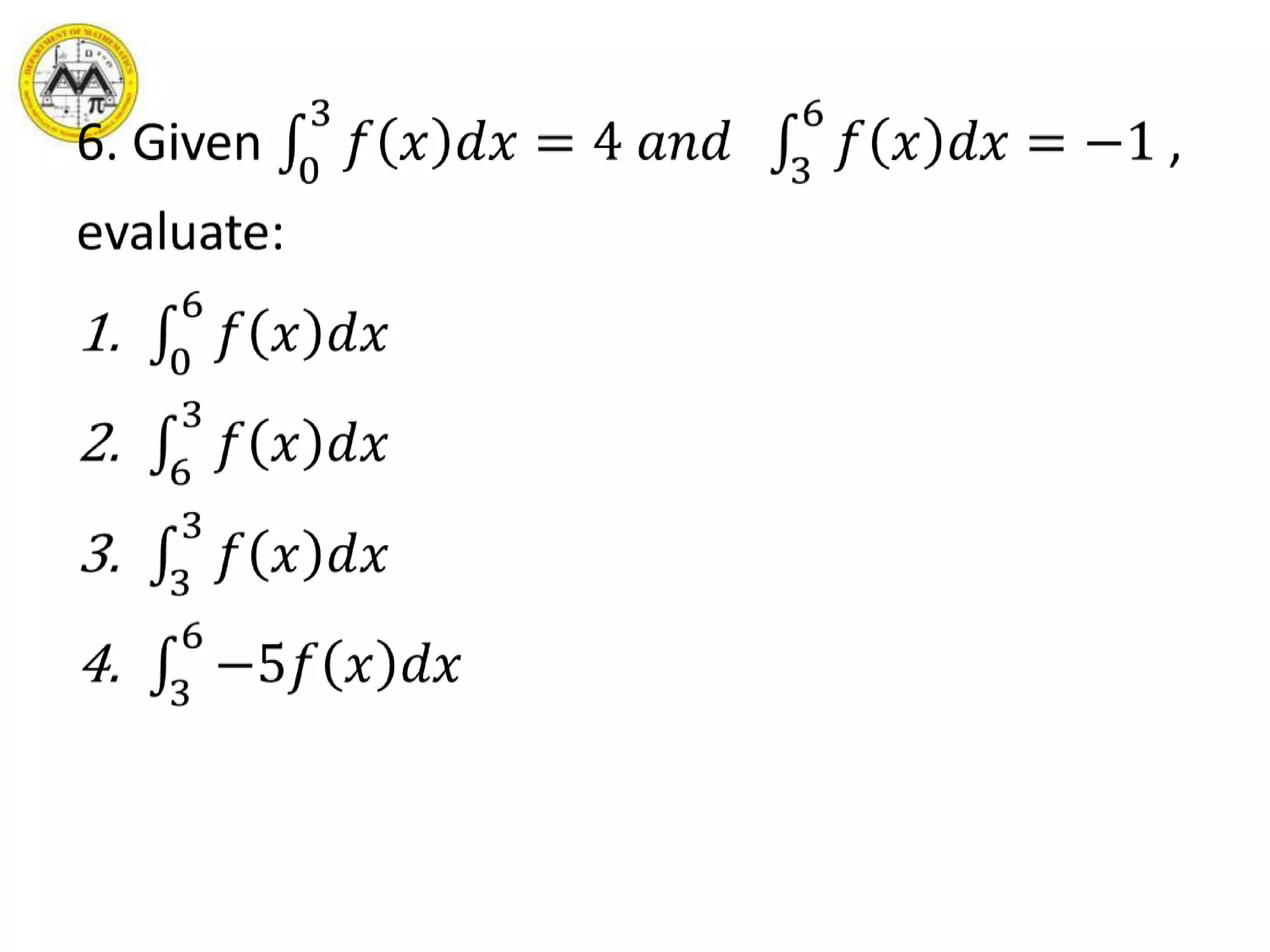 Lesson 8 the definite integrals | PPTX