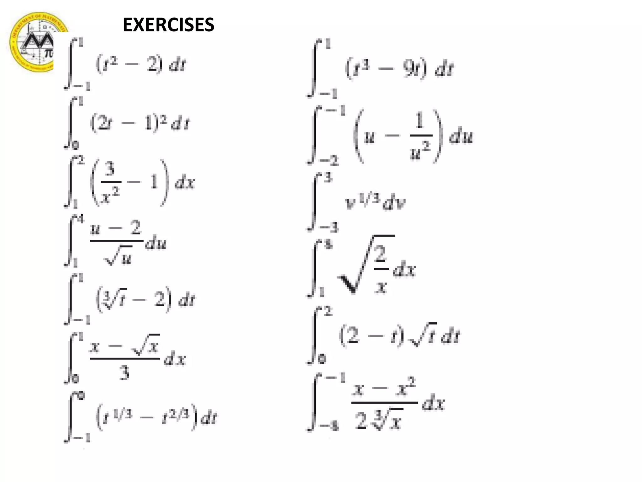 Lesson 8 the definite integrals | PPTX | Geography | Science