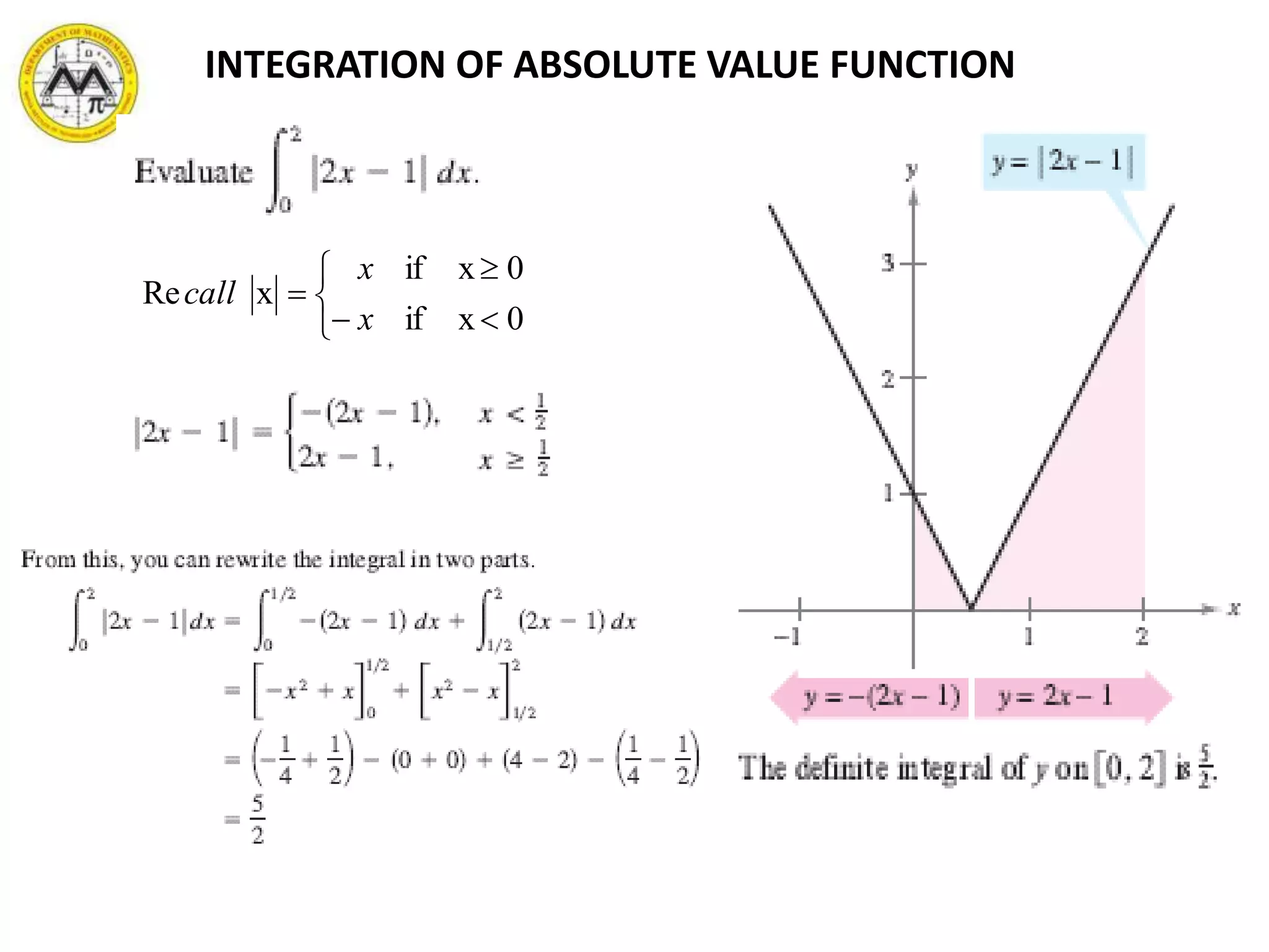 Lesson 8 the definite integrals | PPTX | Geography | Science