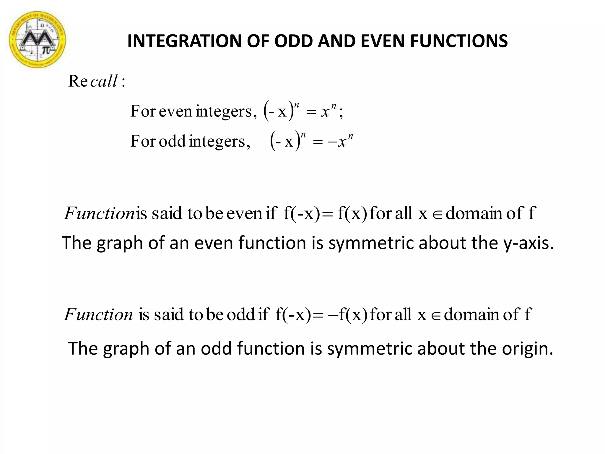 Lesson 8 the definite integrals | PPTX | Geography | Science