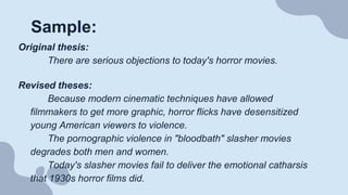 Practical Research 1: Lesson 8 Writing the Thesis Statement.pptx