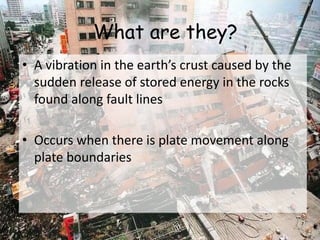 Sec 3 Geo: Introduction to Earthquakes | PPTX