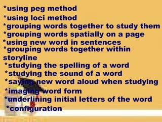 vocabulary words | PPT