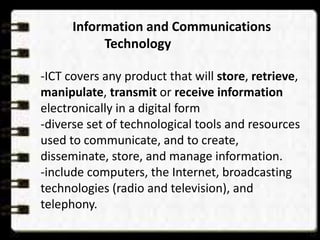 Lesson 9: computer as information in communication technology | PPTX