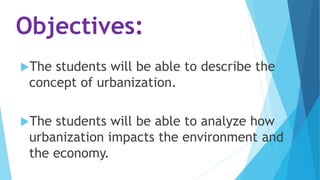 Urbanization | PPTX
