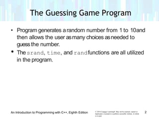 Lesson 9.2 guessing the game program | PPT