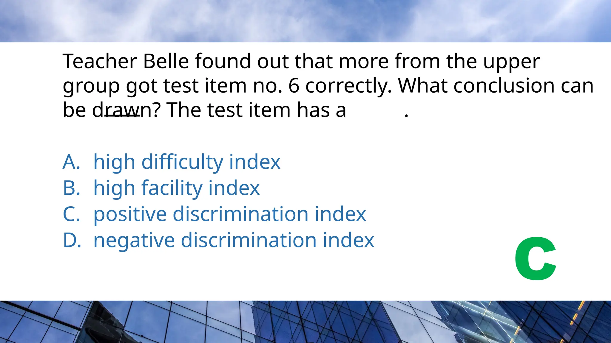 LESSON 9 Test Item Analysis Assessment in Learning 1 | PPTX