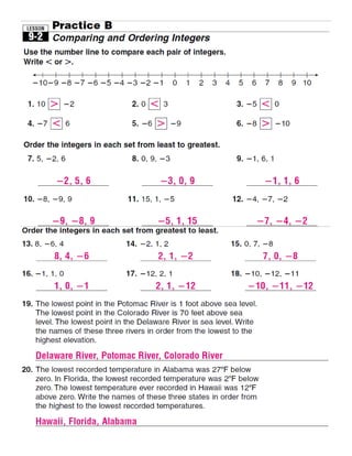 Lesson 9 2 comparing integers | DOCX