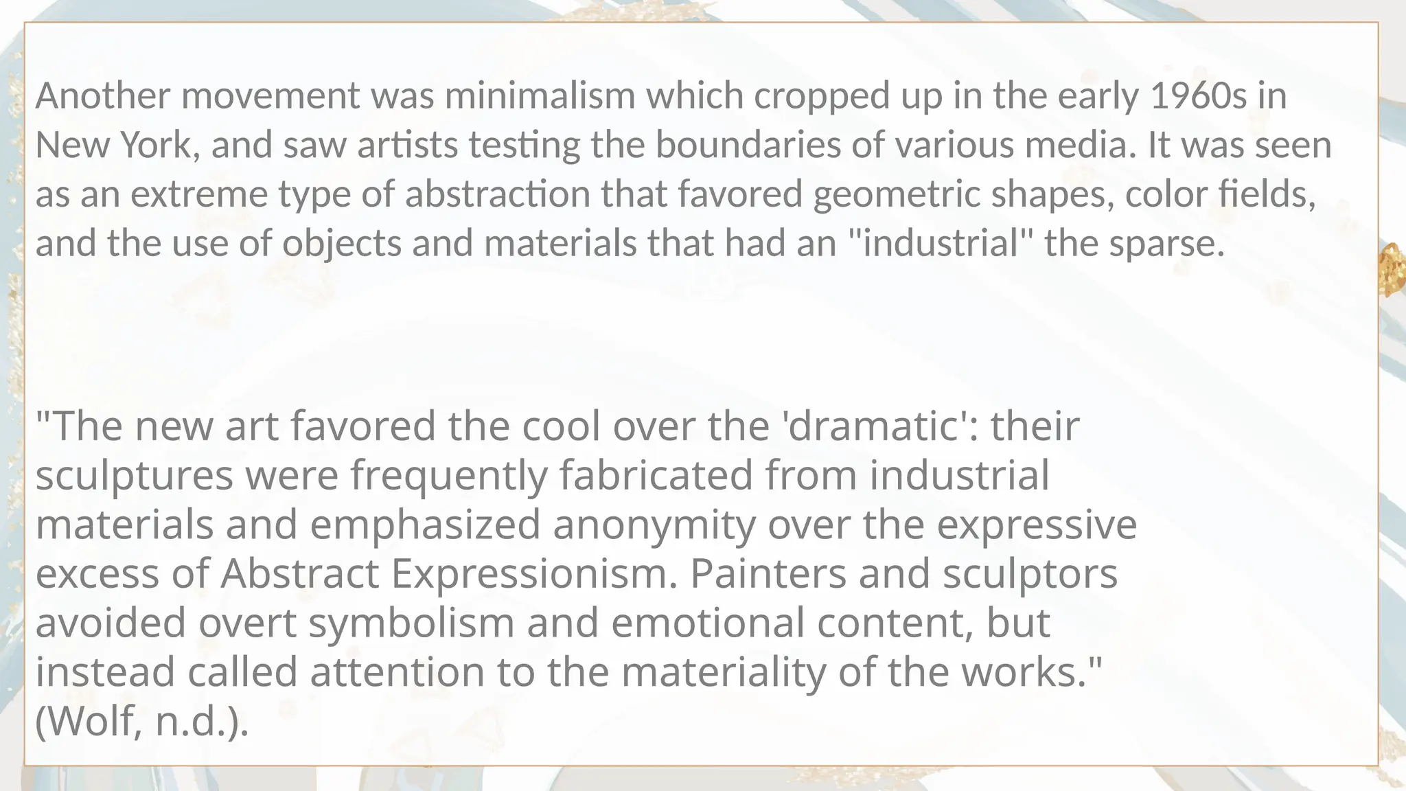 LESSON 9- caught in between: modern and contemporary art ( Art ...