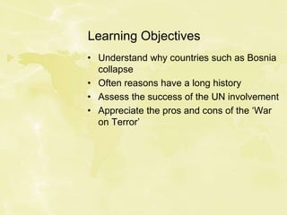 Lesson 9 case study bosnia | PPTX