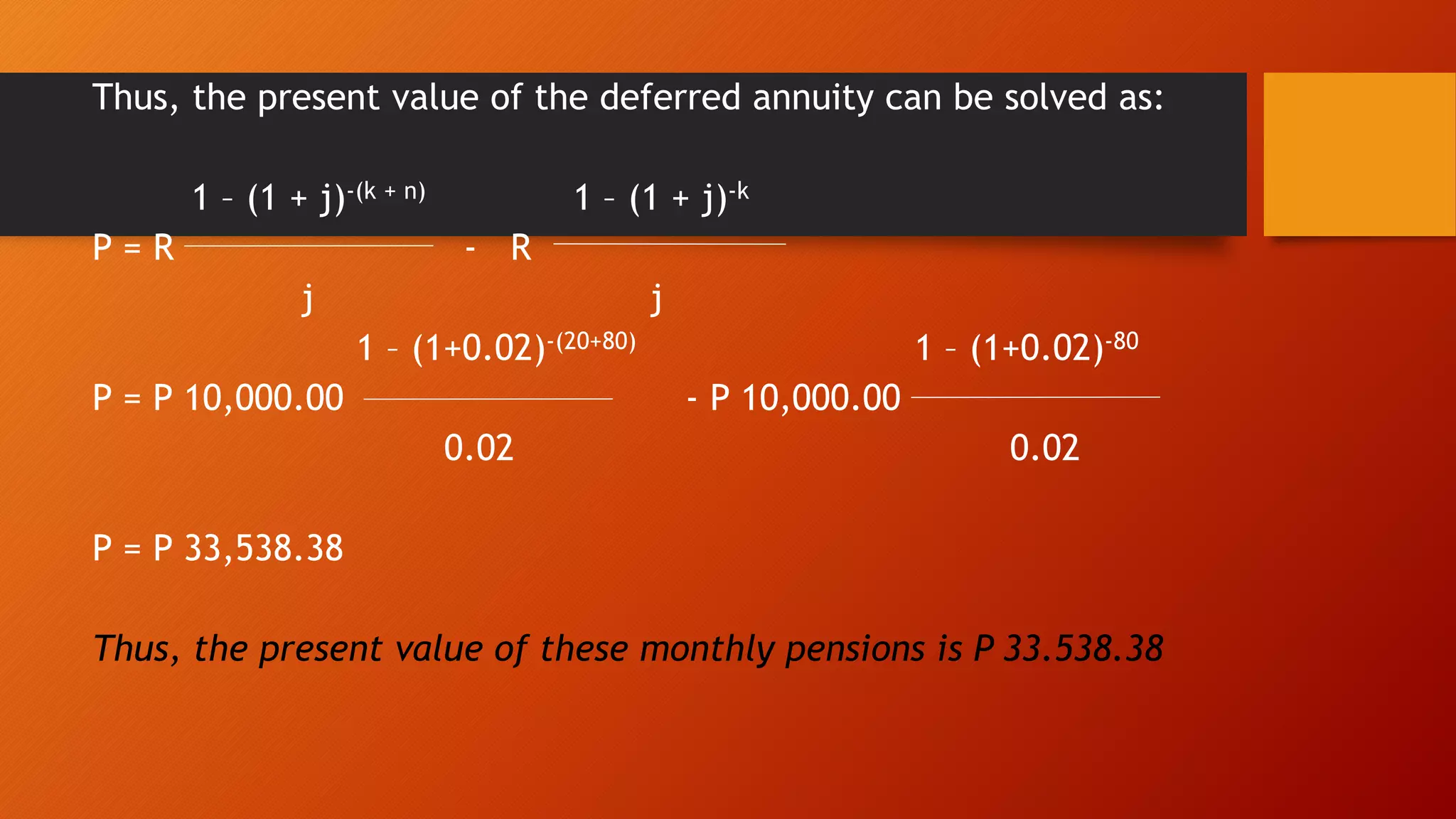 Lesson 9 deferred annuity | PPTX