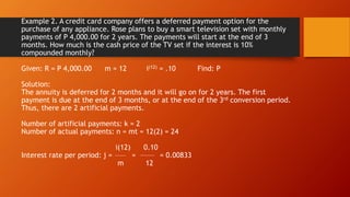 Lesson 9 deferred annuity | PPTX