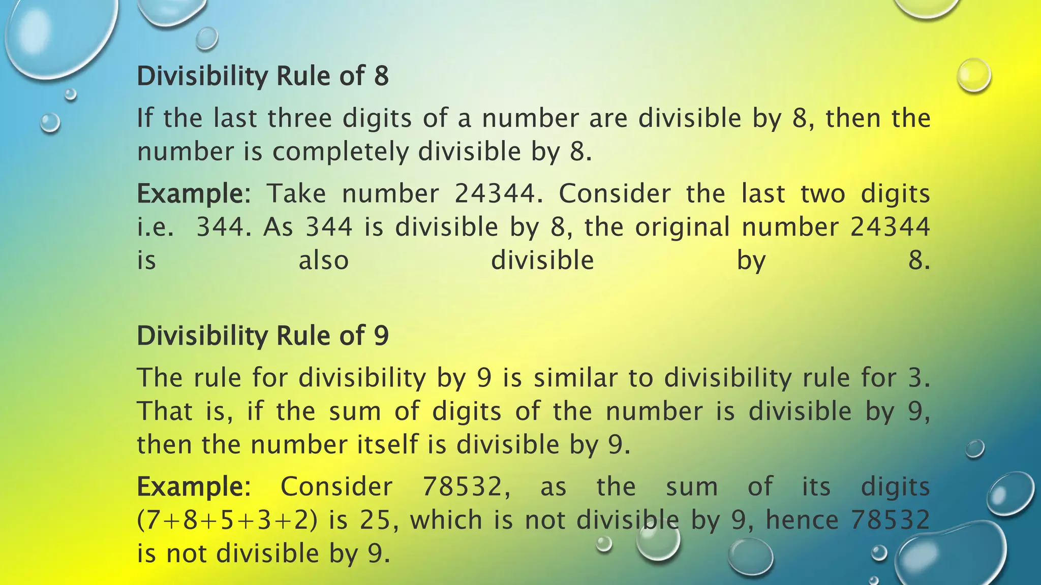Lesson 9 divisibility rules | PPTX
